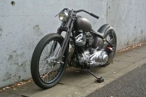 ’64 FLH PANHEAD | BLACKTOP MOTORECYLCE